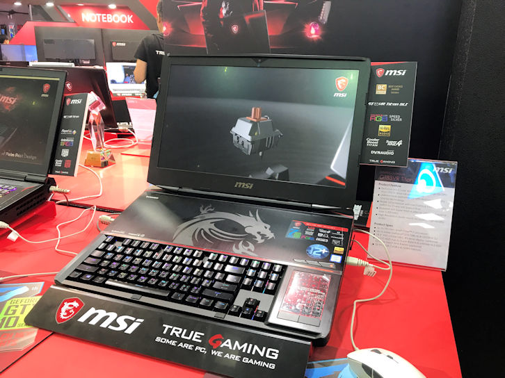 MSI 於 Computex 2017 大會 展出多款全新電競筆電 - 電腦領域 HKEPC Hardware - 全港 No.1 PC網站