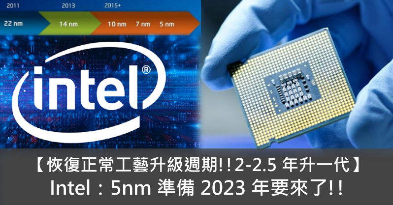 【恢復正常工藝升級週期!!2-2.5 年升一代】 Intel：5nm 準備 2023 年要來了!! - 電腦領域 HKEPC Hardware ...