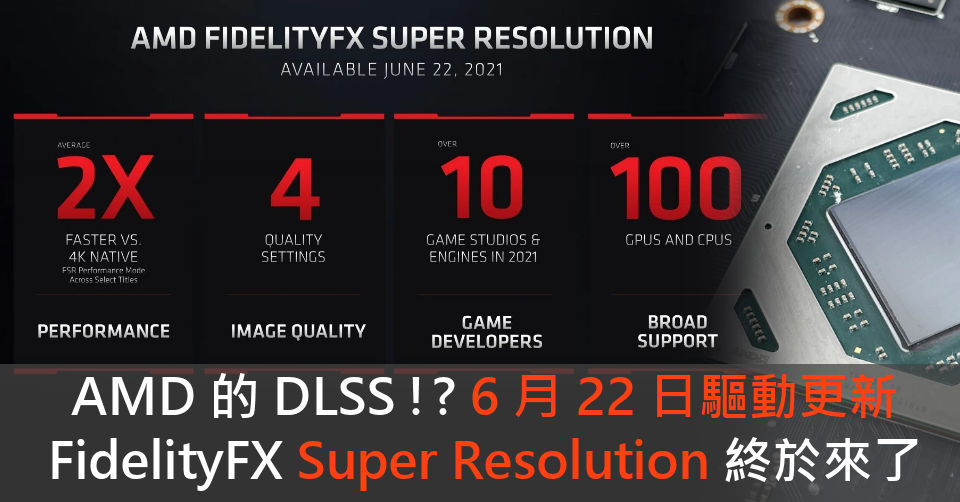 AMD 的 DLSS !? 6 月 22 日驅動更新 FidelityFX Super Resolution 技術終於來了 - 電腦領域 ...