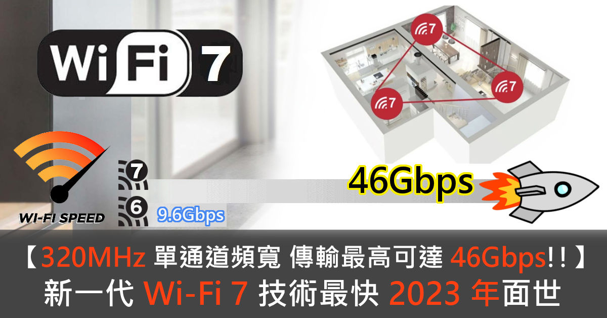 【320MHz 單通道頻寬 傳輸最高可達 46 Gbps】 新一代 Wi-Fi 7 技術最快 2023 年面世 - 電腦領域 HKEPC ...