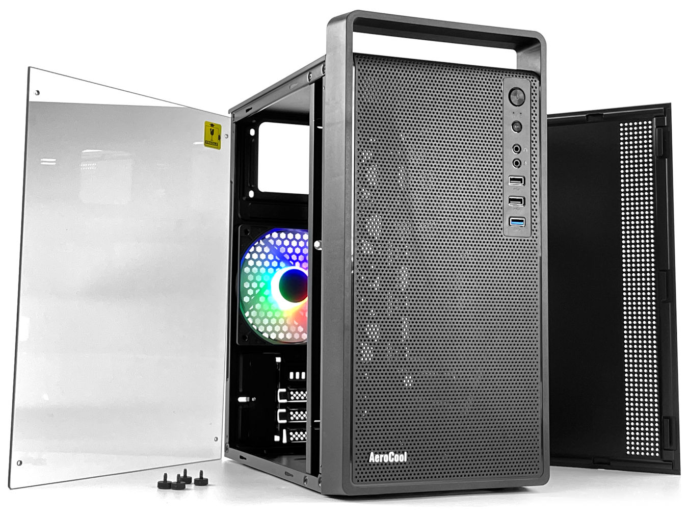 窮玩玻璃 Mini 細箱 !! AeroCool CS-109 Mini-Tower 機箱 - 電腦領域 HKEPC Hardware - 全 ...