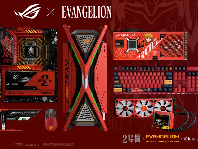 「明日香」色系主機板、顯示卡、水冷、機箱 ASUS ROG x EVA 貳號機聯名商品 8 月上市 - 電腦領域 HKEPC Hardware - 全港 No.1 PC網站