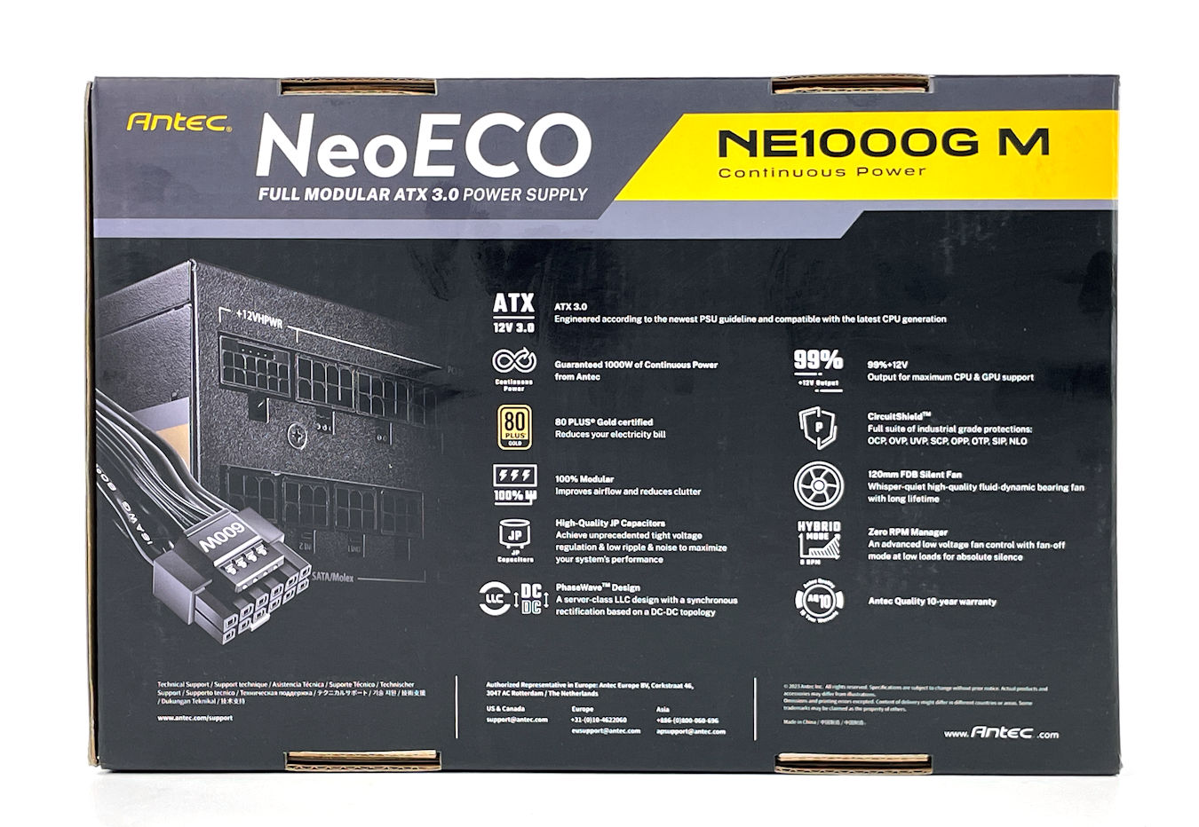 14cm 超短牛、白金當金賣 ANTEC NeoECO NE1000G M PSU 開箱 - 電腦領域 HKEPC Hardware - 全港 ...