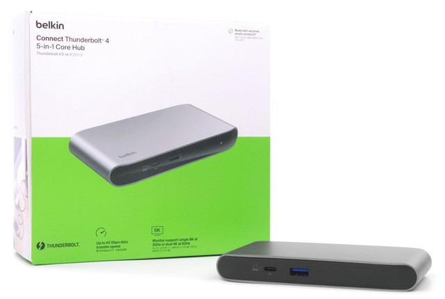 支援 40Gbps 速率、96W 充電 Belkin Connect Thunderbolt 4 5合1 Core Hub - 電腦領域 HKEPC Hardware - 全港 No.1 PC網站