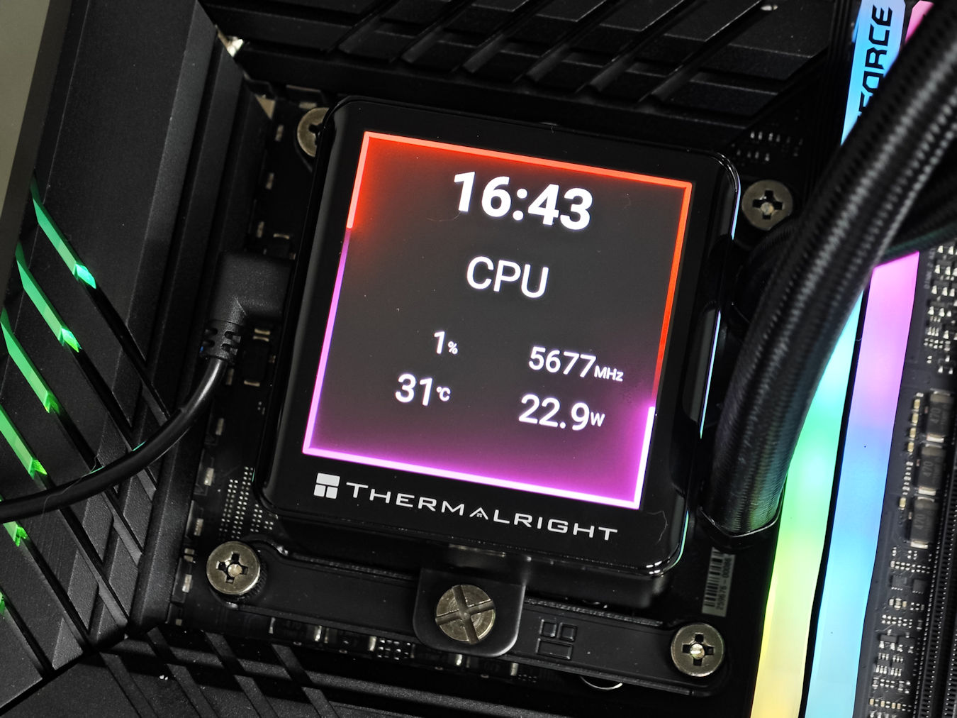 Mon 靚仔、散熱超勁 Thermalright Frozen Vision 360 BLACK 一體式水冷 - 電腦領域 HKEPC ...