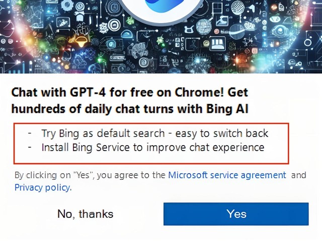 微軟向 Chrome 用家發送彈出式廣告 誘騙用家以 Bing 作為 Chrome 預設搜尋引擎 - 電腦領域 HKEPC Hardware ...