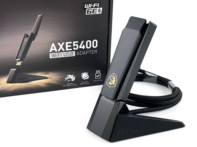 升級 Wi-Fi 6E、2.4Gbps 極速 MSI AXE5400 WiFi USB 無線網絡卡 - 電腦領域 HKEPC Hardware ...