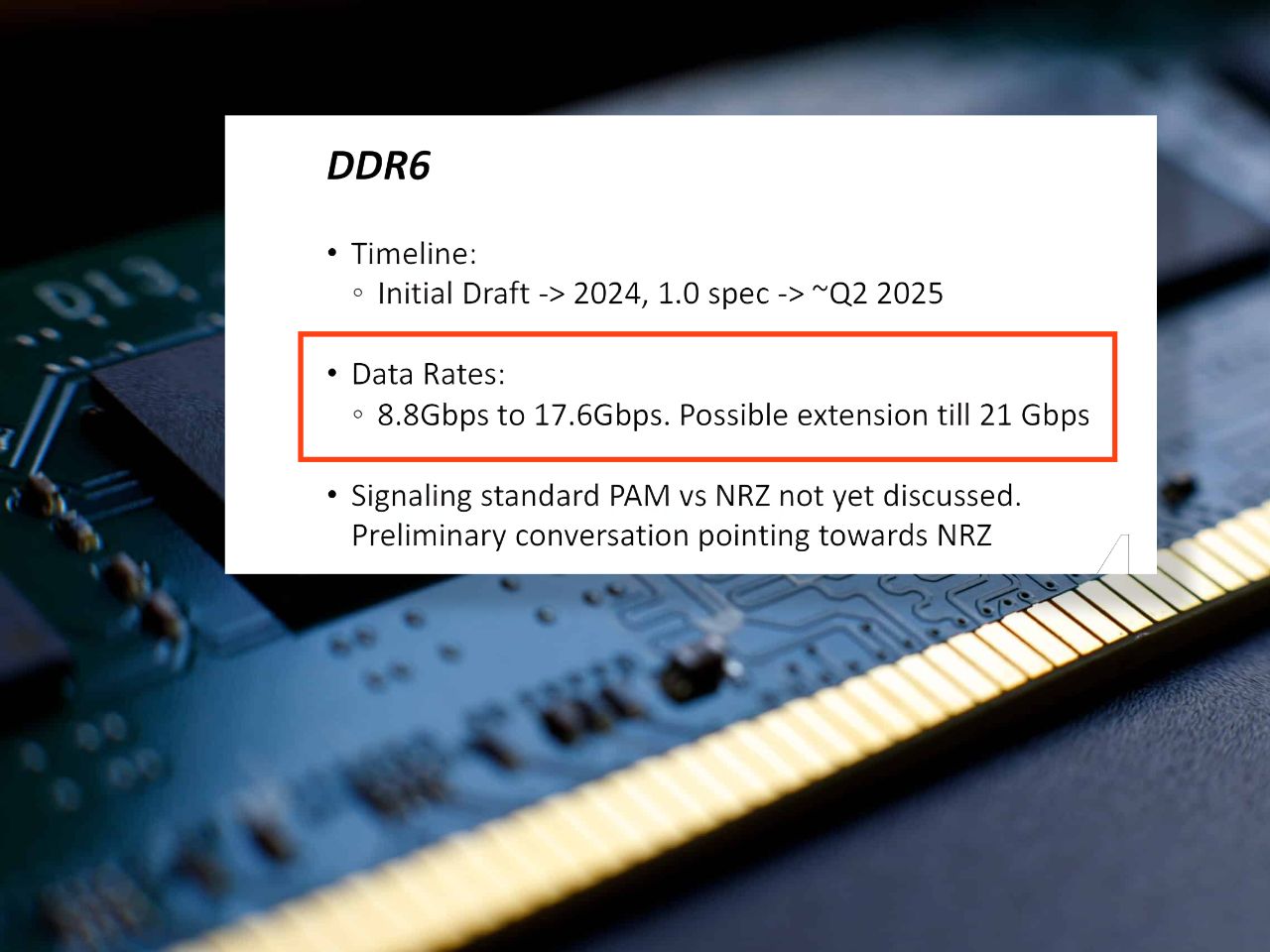 JEDEC 草擬 DDR6 記憶體規格 由 DDR6-8800 起跳 2025 年 Q2 規格確定 - 電腦領域 HKEPC Hardware - 全港 No.1 PC網站