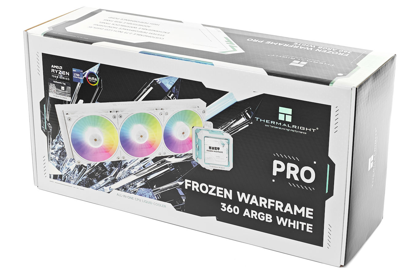 2.73 吋 IPS Mon、Core v1 冷頭 Thermalright Frozen Warframe PRO 360 WHITE ...