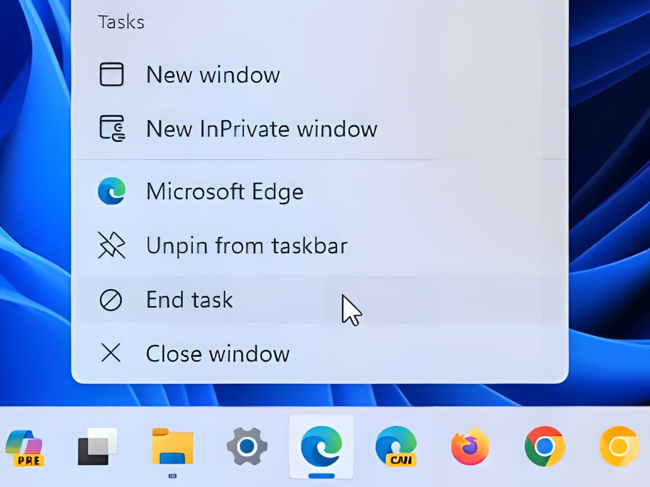 Windows 11 新增 End Task 功能 不用進 Task Manager 也能結束任務 - 電腦領域 HKEPC Hardware ...