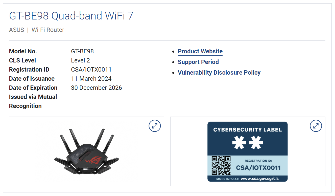 BE25000 Wi-Fi 7 機皇!! ASUS ROG Rapture GT-BE98 電競路由器 - 電腦領域 HKEPC ...