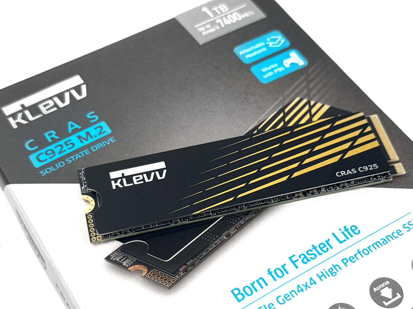 4D TLC 顆粒 !! 寫入壽命 Up KLEVV CRAS C925 1TB Gen 4 M.2 SSD - 電腦領域 HKEPC Hardware - 全港 No.1 PC網站