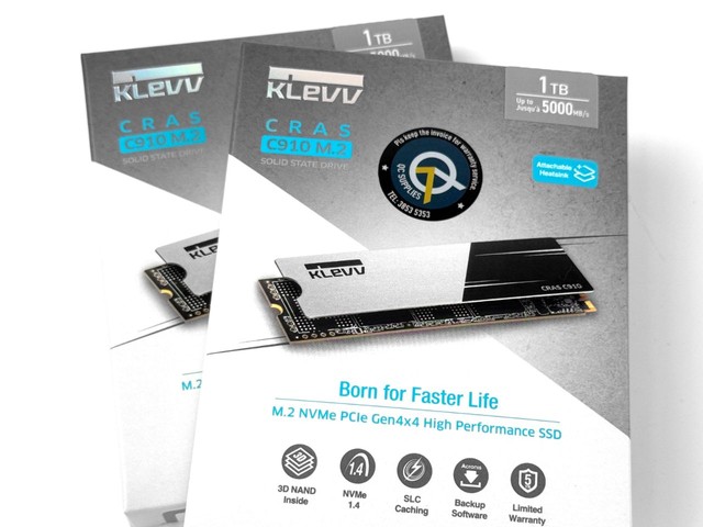 KLEVV SSD 快閃活動第一彈 送出 CRAS C910 1TB Gen4 M.2 SSD - 電腦領域 HKEPC Hardware ...