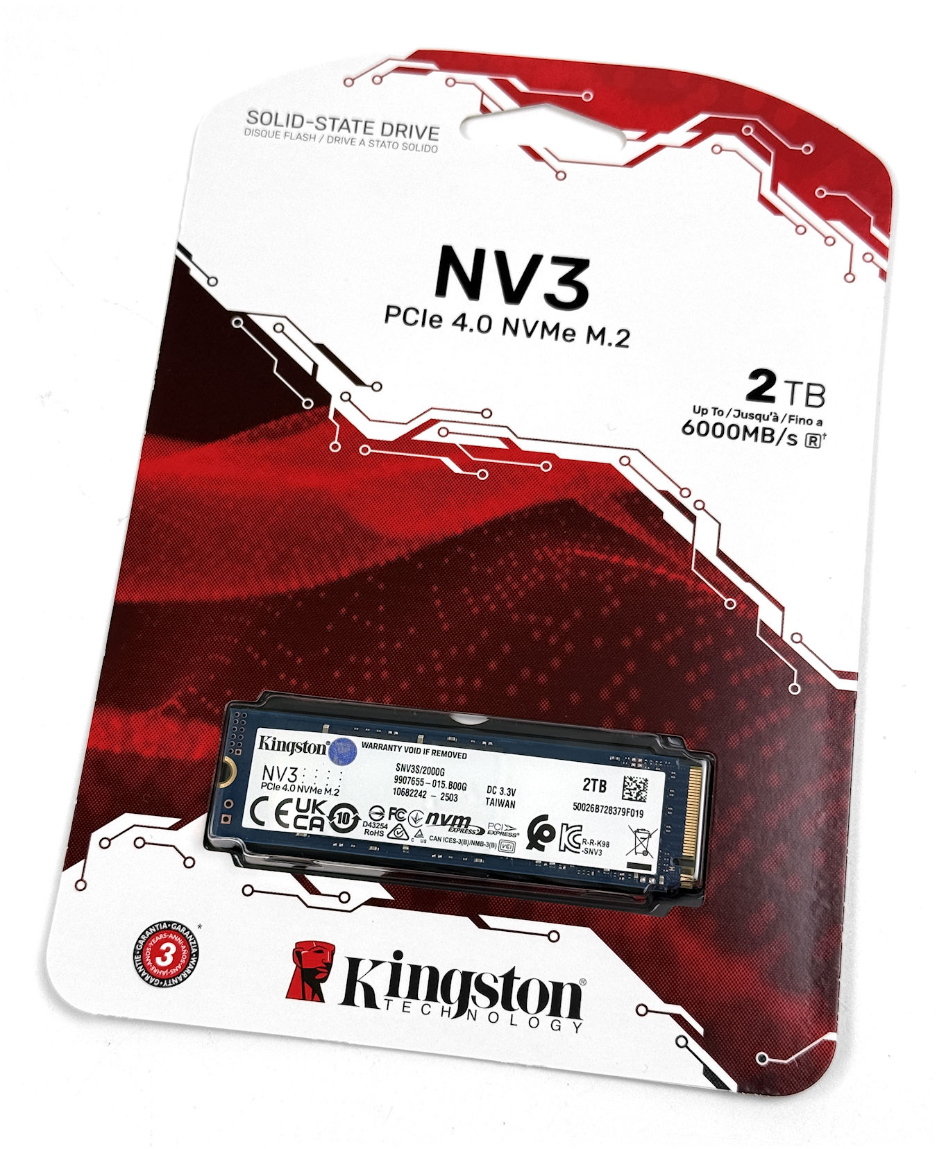 入門 Gen 4、6GB/s 極速 Kingston NV3 PCIe 4.0 NVMe 2TB SSD - 電腦領域 HKEPC Hardware - 全港 No.1 PC網站