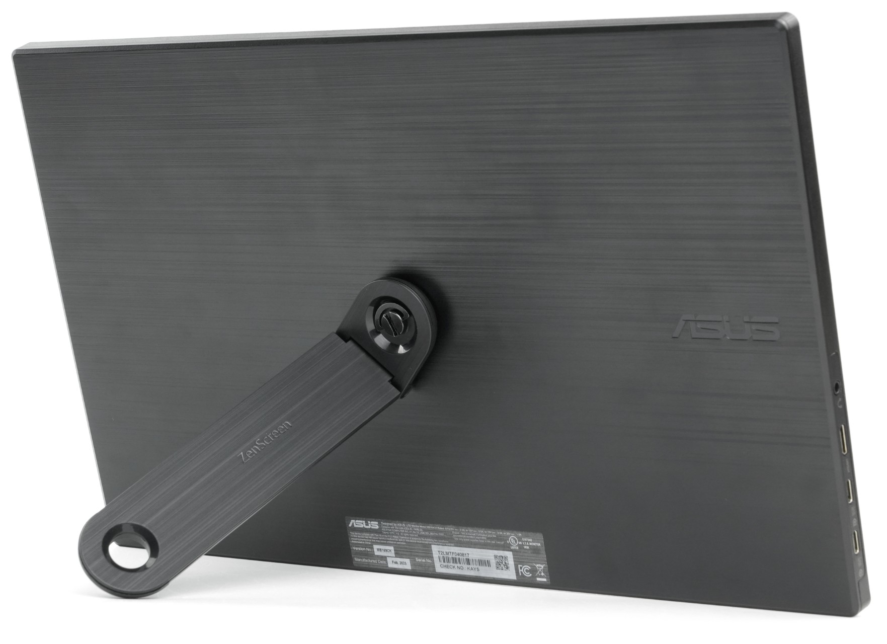 防眩光護眼 IPS、附 360° 支架 ASUS ZenScreen MB169CK 15.6"便攜顯示器 - 電腦領域 HKEPC ...