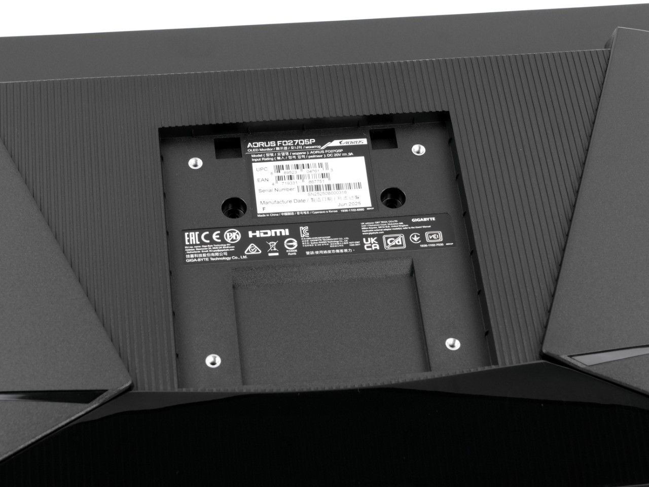 2K 500Hz 極速 QD-OLED GIGABYTE AORUS FO27Q5P 27" 電競顯示器 - 電腦領域 HKEPC ...