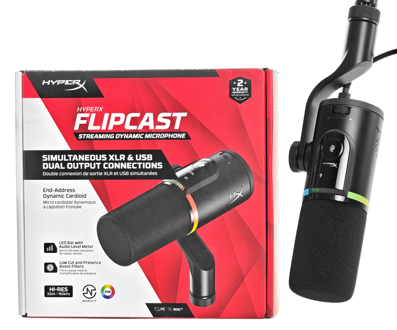 實測收音、 AI 降噪表現 HyperX FlipCast USB/XLR 動圈麥克風 - 電腦領域 HKEPC Hardware - 全港 No.1 PC網站