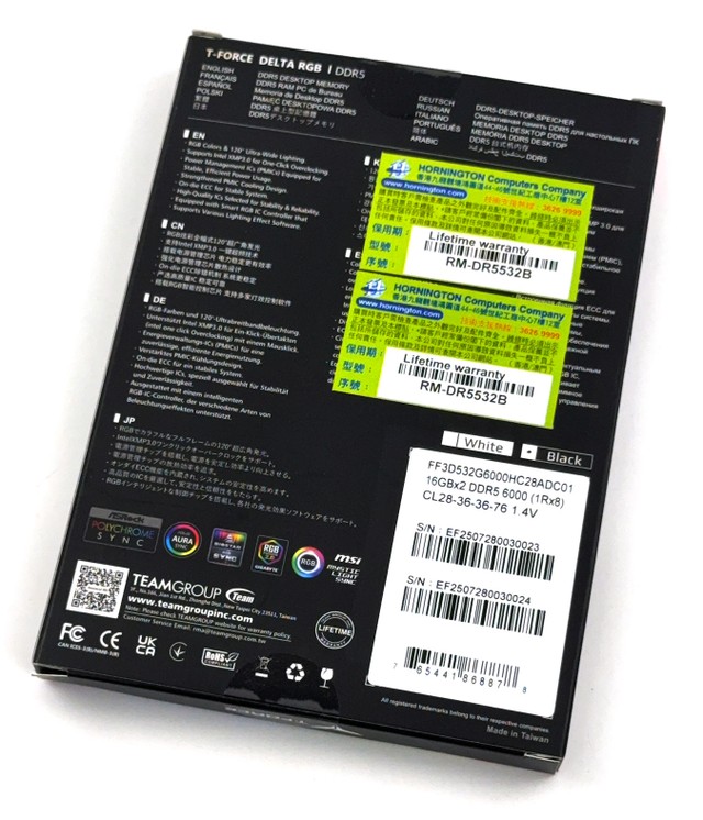 CL28 延遲!! 嚴選 A-Die 顆粒 T-Force Delta RGB DDR5-6000 CL28 32GB Kit - 電腦領域 ...