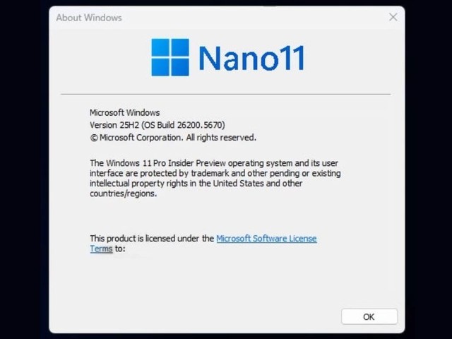Nano 11 超輕量化 Win 11 OS 安裝後僅佔 7.5GB 適合低階 PC、VM使用 - 電腦領域 HKEPC Hardware ...